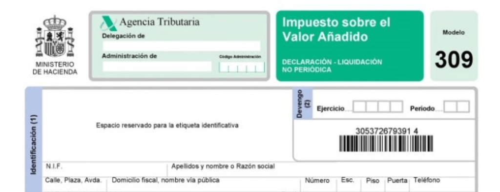 Modelo 309 de IVA: Guía completa y requisitos actualizados