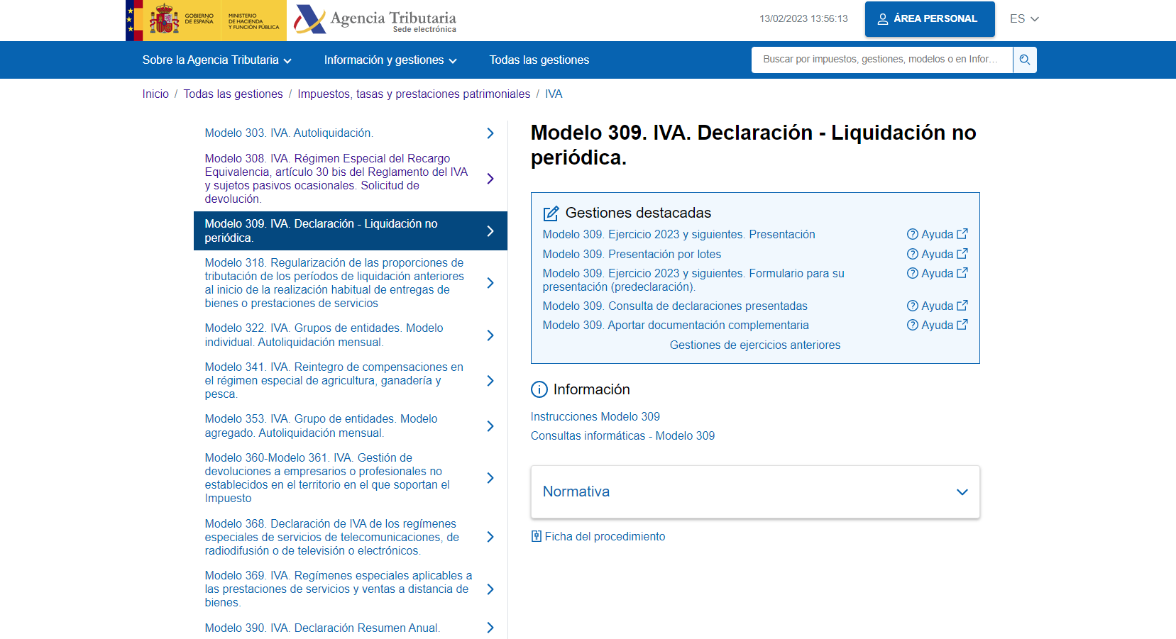 Modelo 309 de IVA: Guía completa y requisitos actualizados